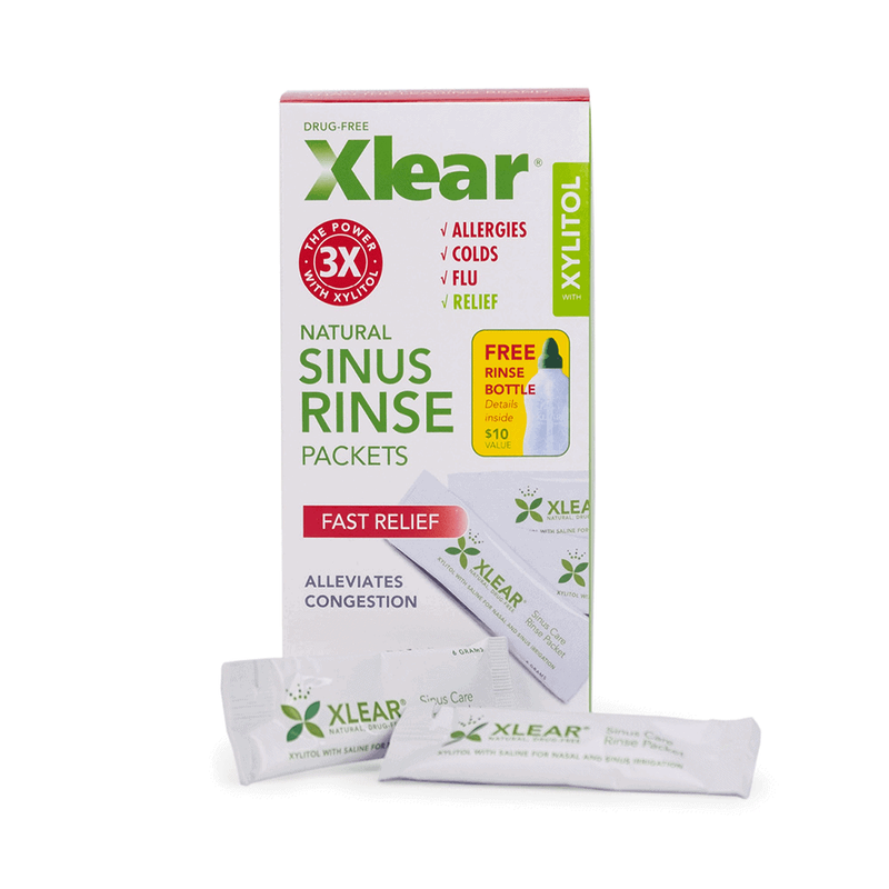 XLEAR SINUS CARE SOLUTION 50 PACKETS | Rosh Pharmacy